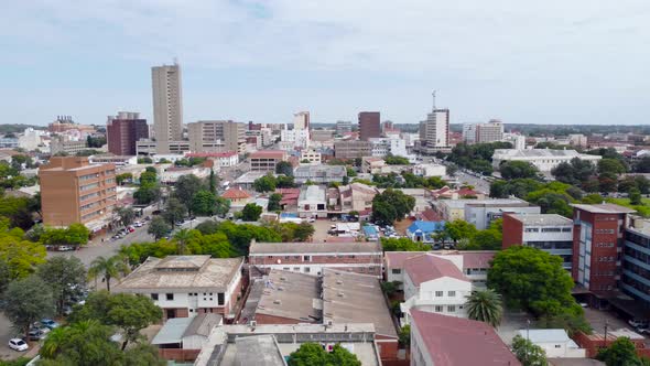 The Central Business District of Bulawayo from the Parirenyatwa Street ...