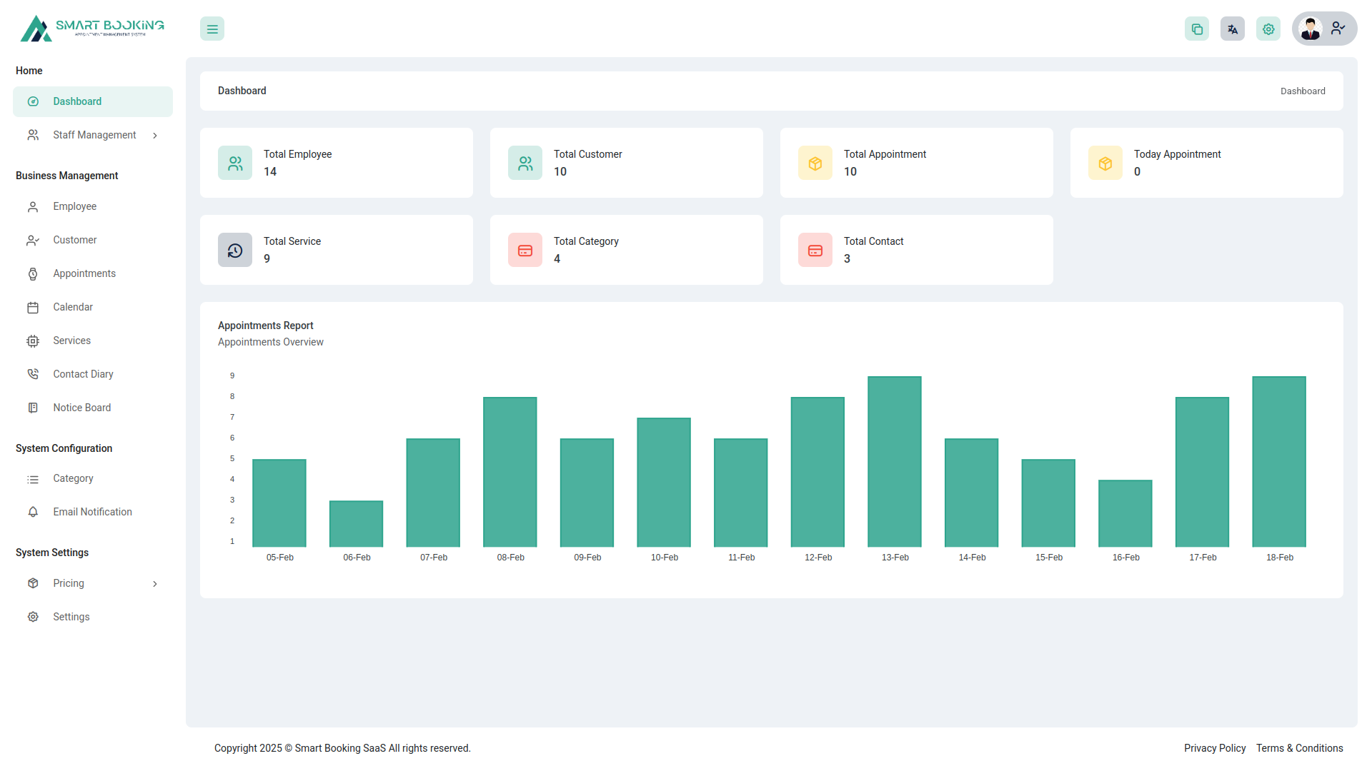 Smart Booking SaaS - Appointment Management System by smartwebinfotech