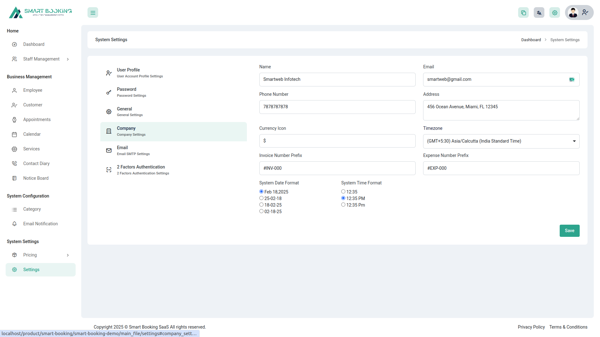 Smart Booking SaaS - Appointment Management System by smartwebinfotech