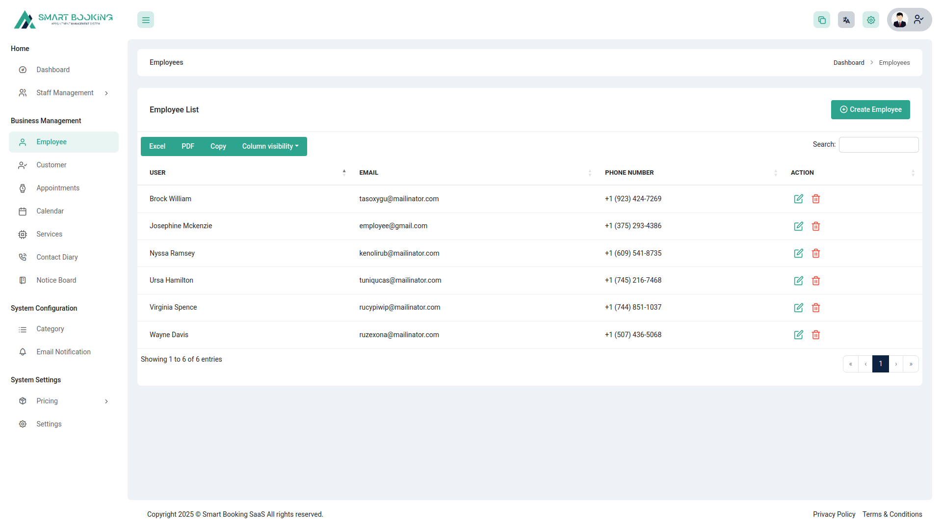 Smart Booking SaaS - Appointment Management System by smartwebinfotech