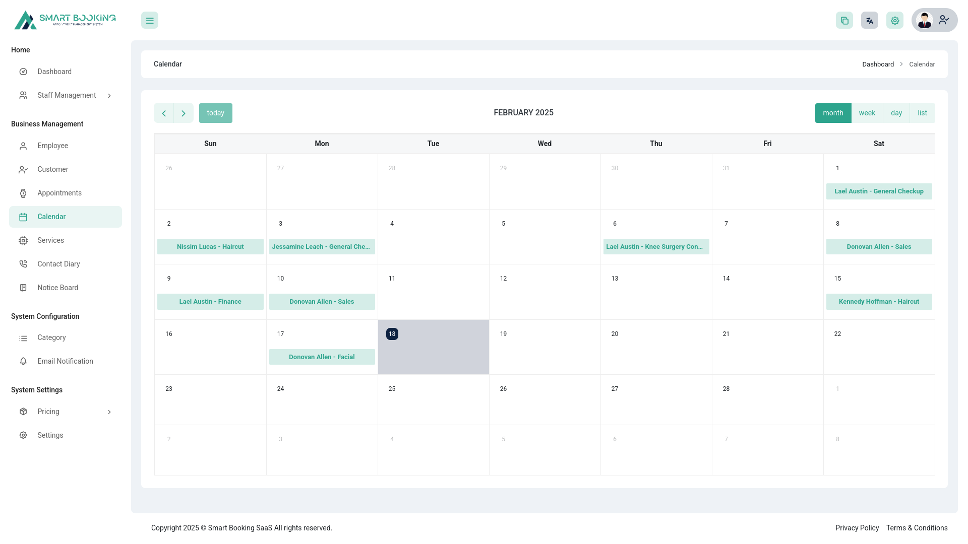 Smart Booking SaaS - Appointment Management System by smartwebinfotech