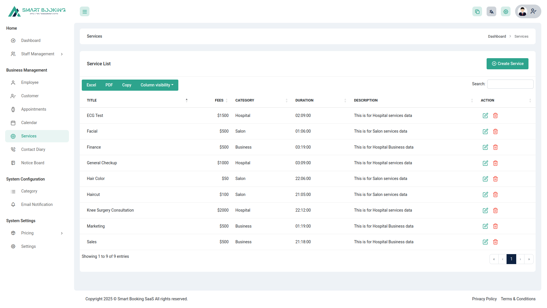 Smart Booking SaaS - Appointment Management System by smartwebinfotech