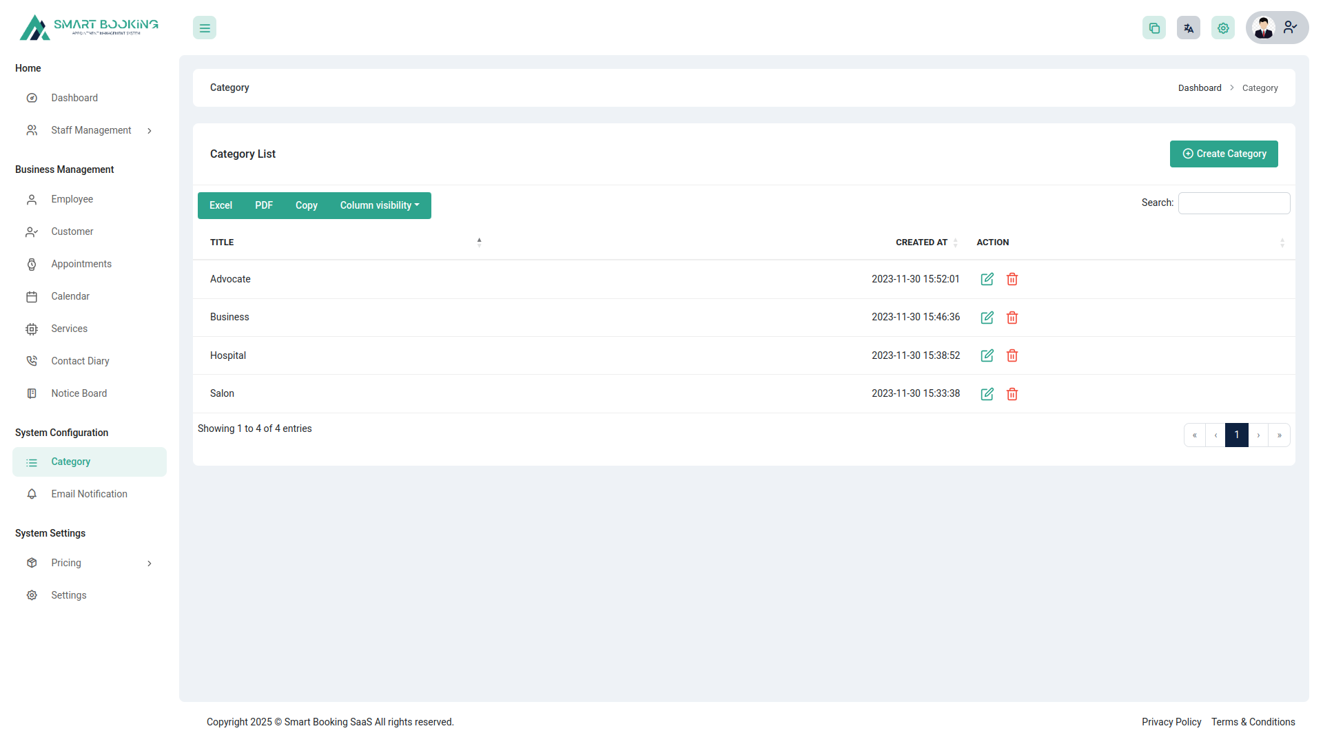 Smart Booking SaaS - Appointment Management System by smartwebinfotech