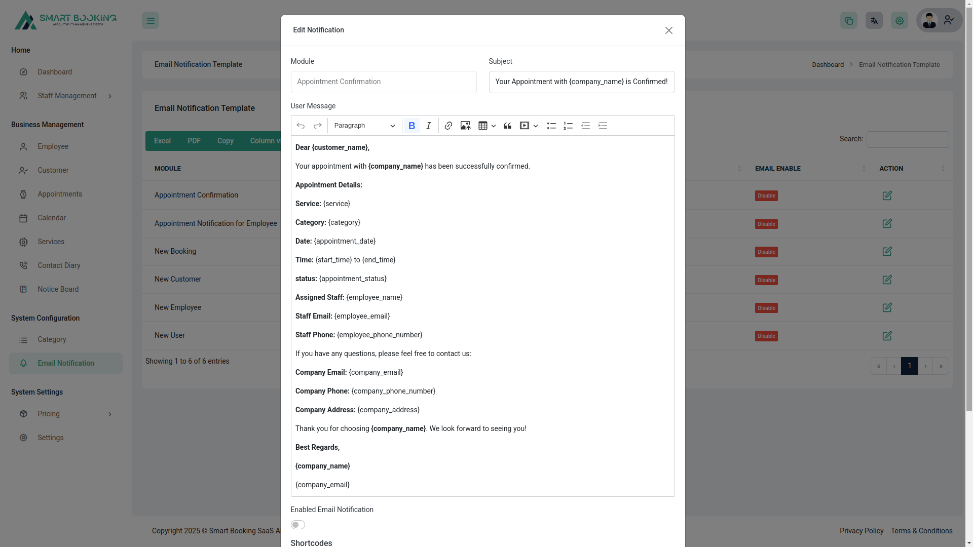 Smart Booking SaaS - Appointment Management System by smartwebinfotech