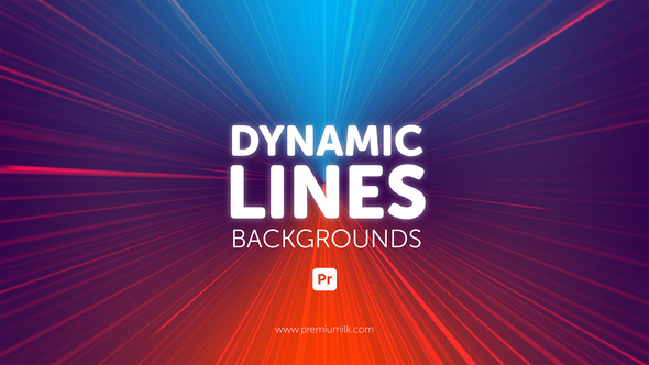 Dynamic Lines Backgrounds for Premiere Pro, Premiere Pro Templates