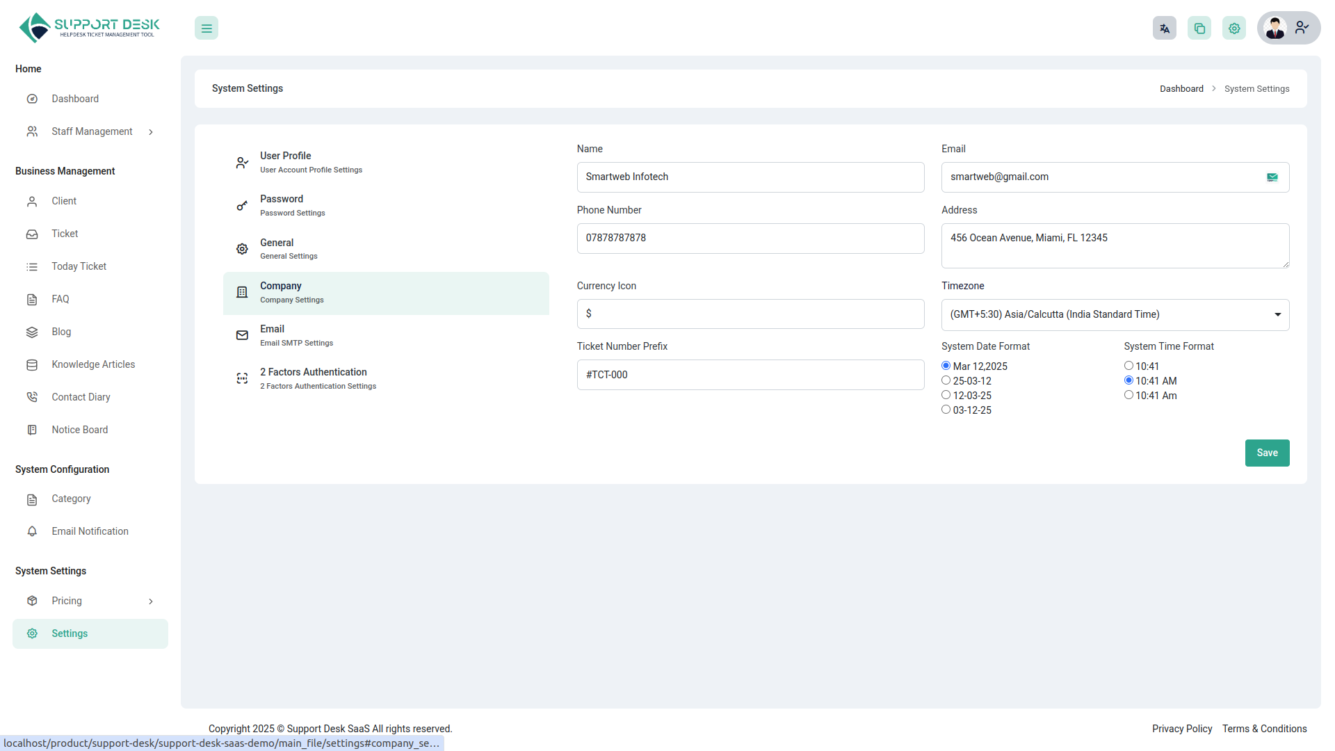 Support Desk SaaS - Helpdesk Ticket Management Tool by smartwebinfotech