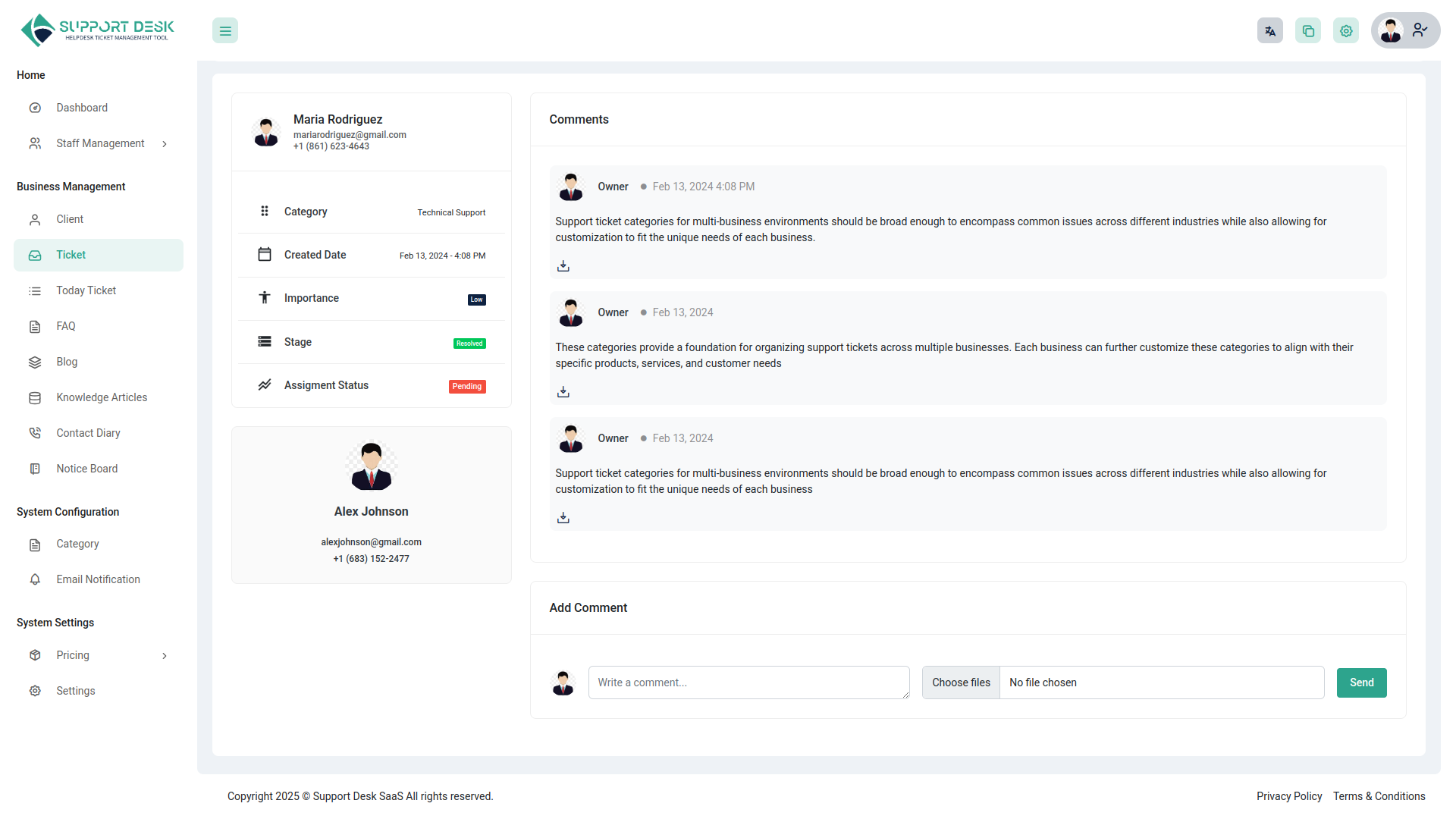 Support Desk SaaS - Helpdesk Ticket Management Tool by smartwebinfotech