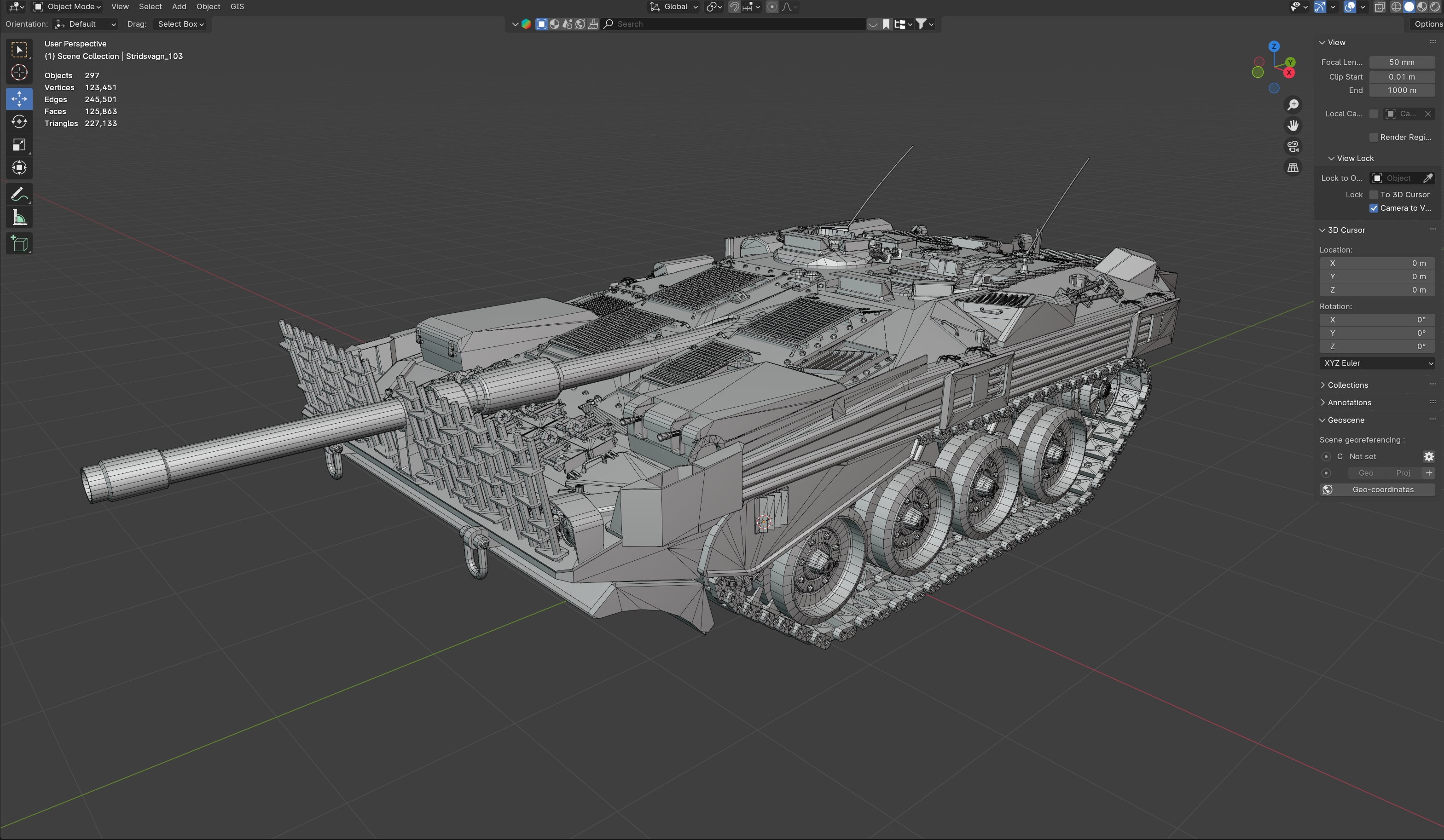 Stridsvagn 103 Main Battle Tank by TurboCG | 3DOcean