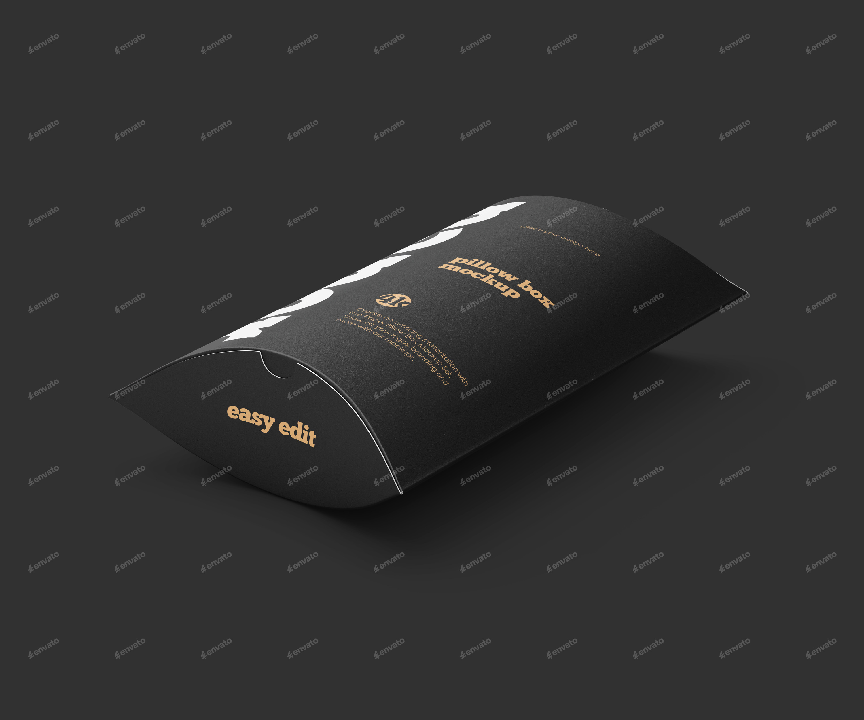 Paper Pillow Box Mockup Set, Graphics | GraphicRiver