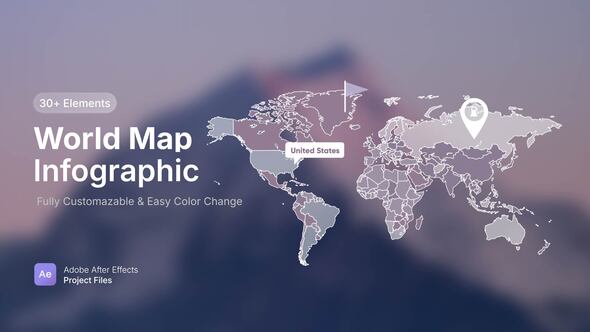 World Map, After Effects Project Files | VideoHive