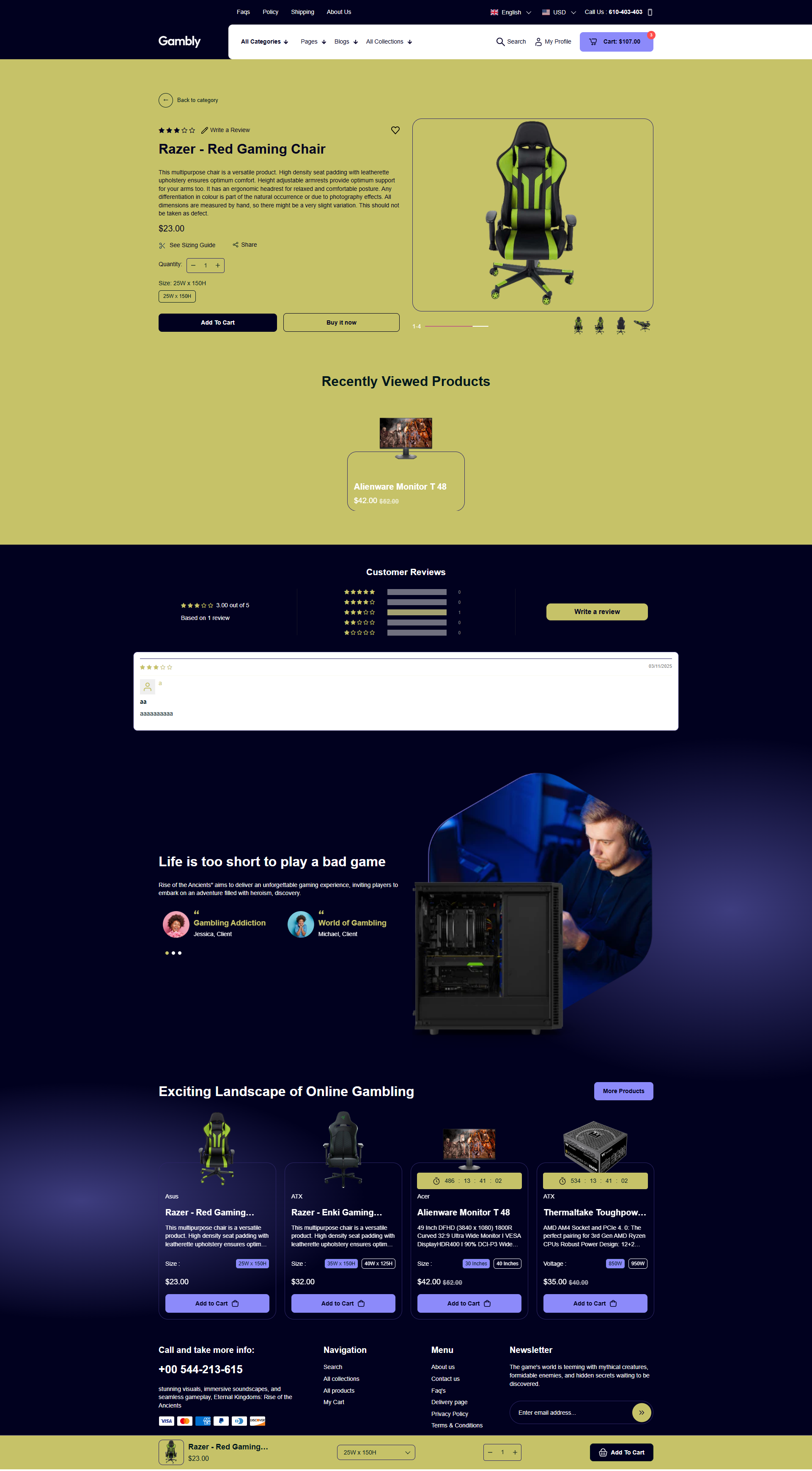 Gambly - Multipurpose Gaming Shopify 2.0 theme by WorkDo | ThemeForest