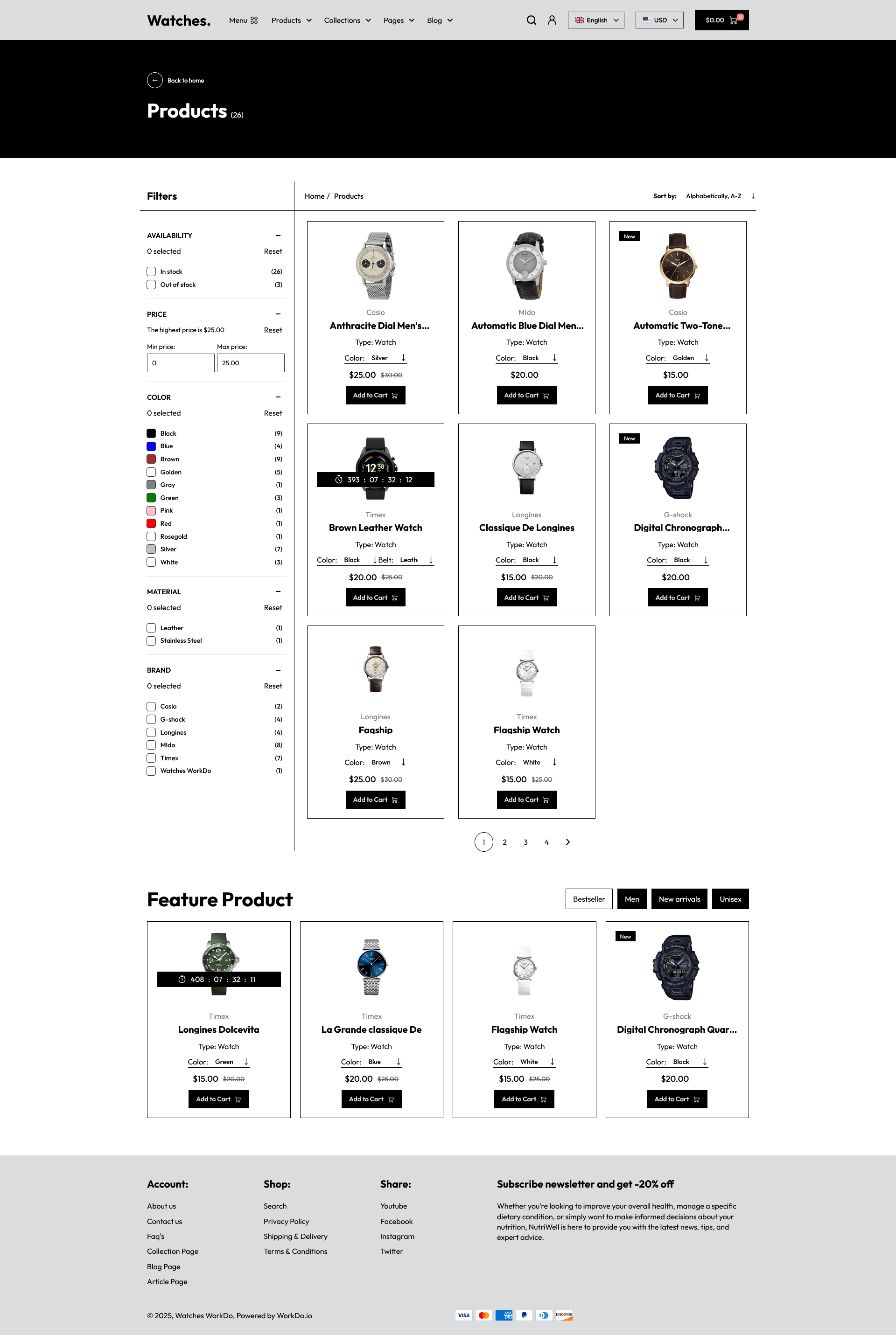 Watches - Luxury Watches & Jewelry Store Shopify 2.0 Theme by WorkDo