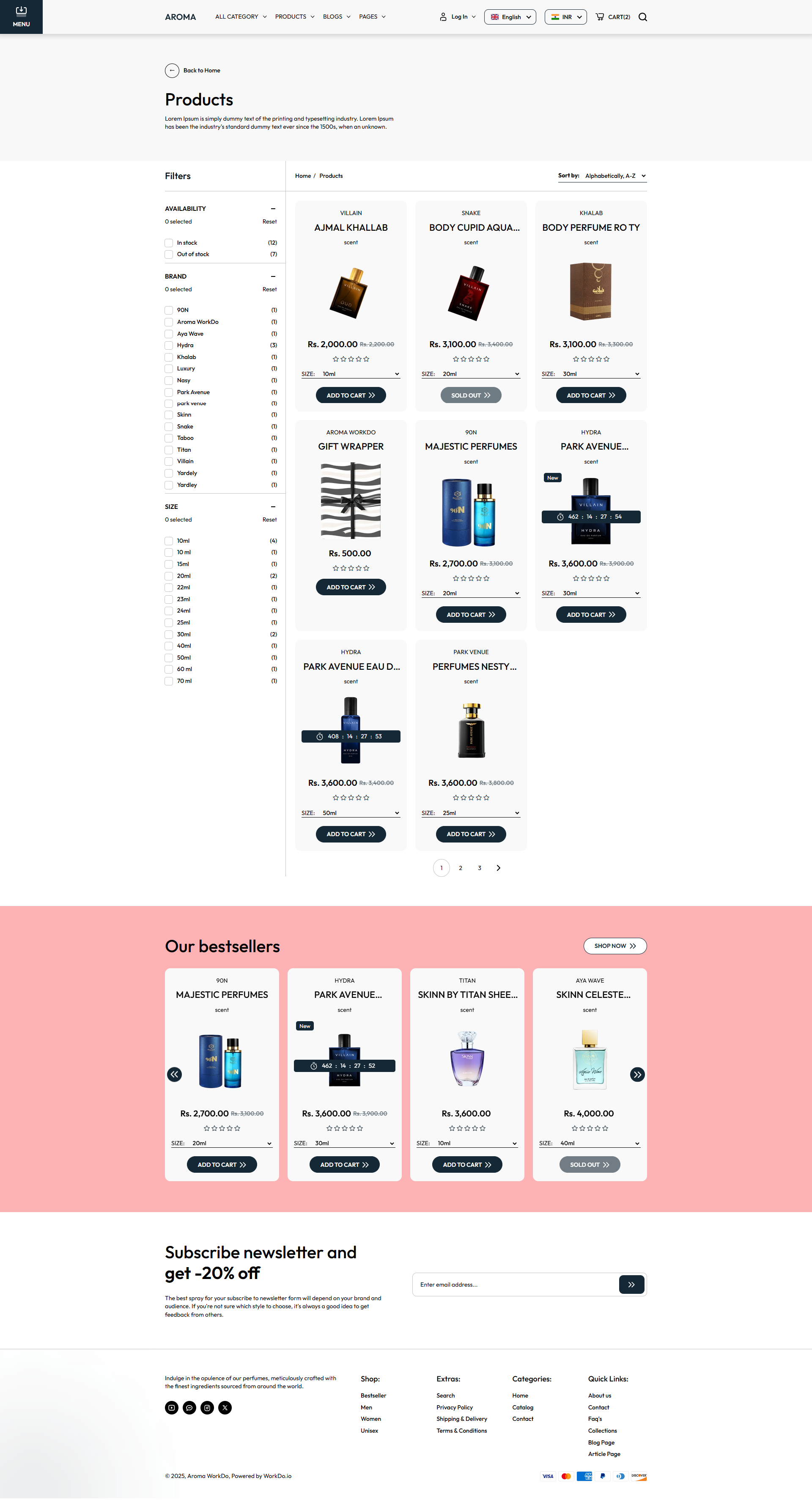 Aroma - Fragrance eCommerce Shopify 2.0 Store by WorkDo | ThemeForest