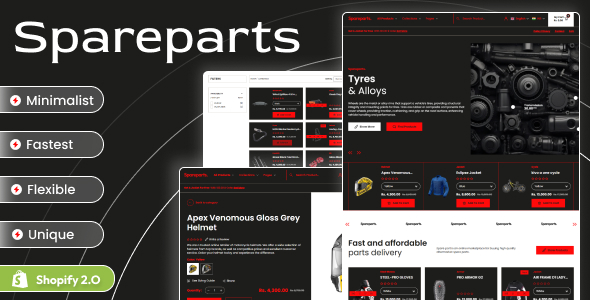 Spareparts - Auto Parts & Car Accessories Shopify 2.0 Theme by WorkDo