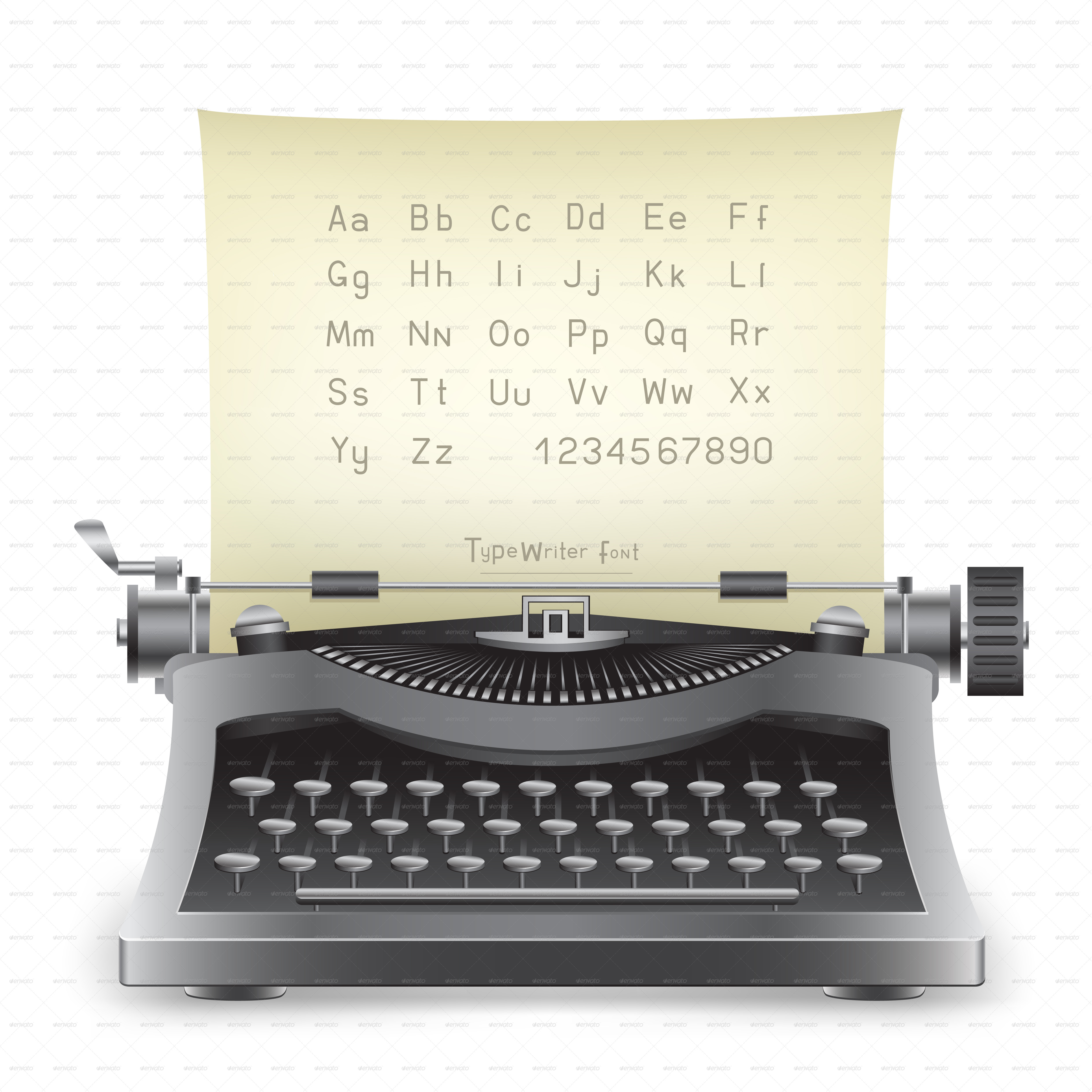 Typewriter, Vectors | GraphicRiver