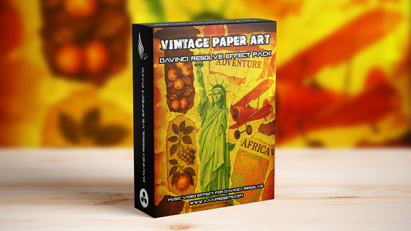 Vintage Paper Art Transitions for DaVinci Resolve, DaVinci Resolve ...