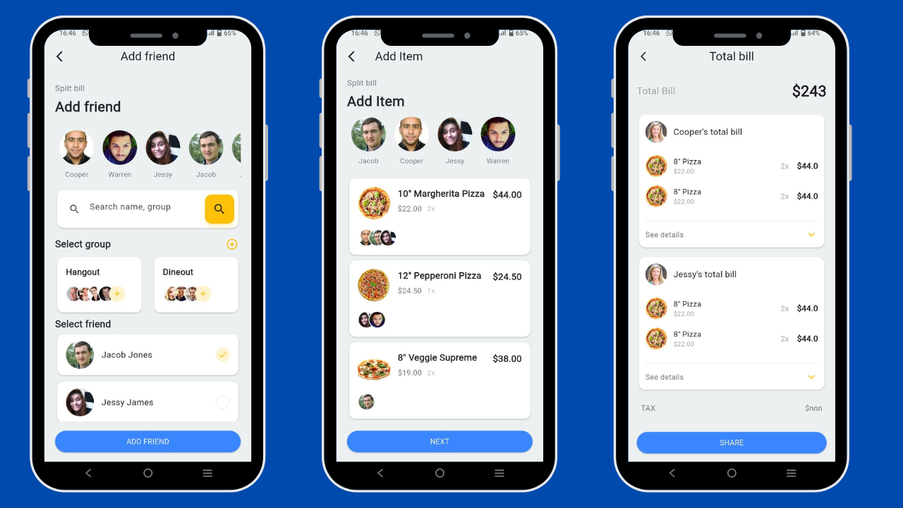 Ai-Powered Split Bill Flutter Mobile App Template | Split payment Flutter App by CodentraTech