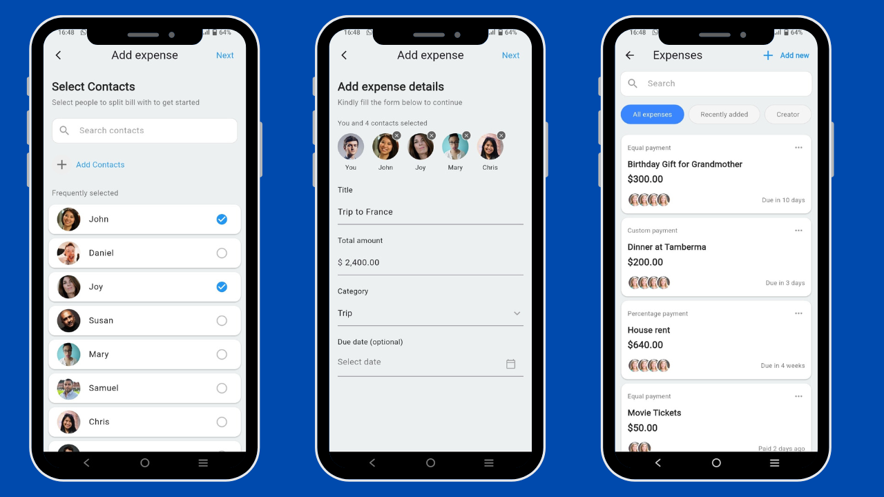 Ai-Powered Split Bill Flutter Mobile App Template | Split payment Flutter App by CodentraTech