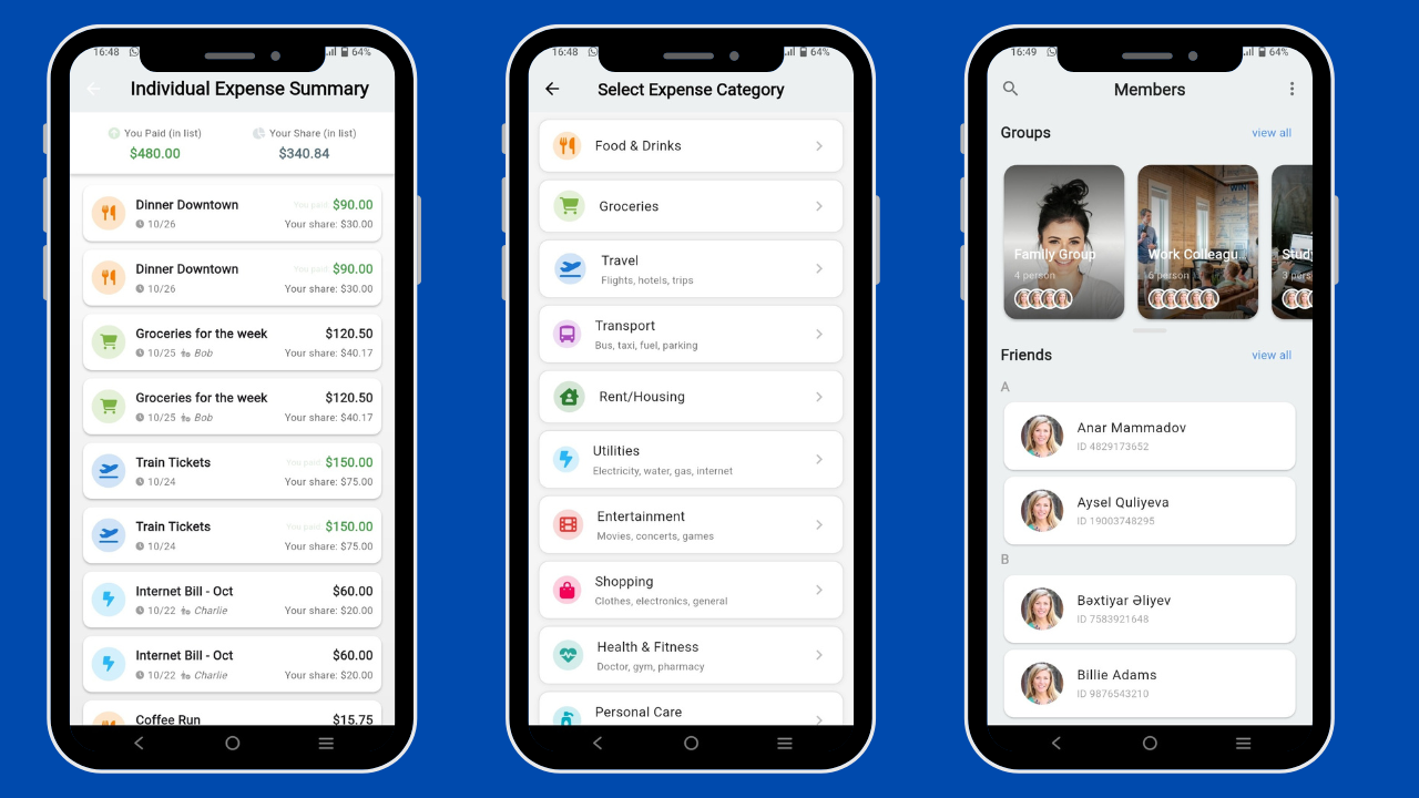 Ai-Powered Split Bill Flutter Mobile App Template | Split payment Flutter App by CodentraTech
