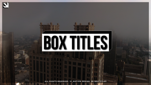 3D Box Titles | FCPX, Apple Motion Templates | VideoHive