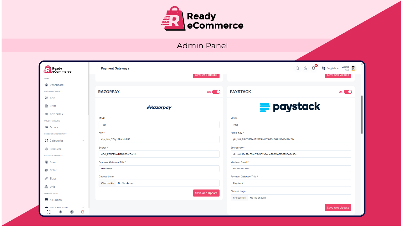Ready Ecommerce Complete Multi Vendor Ecommerce Mobile App Customer Website With Store Pos By