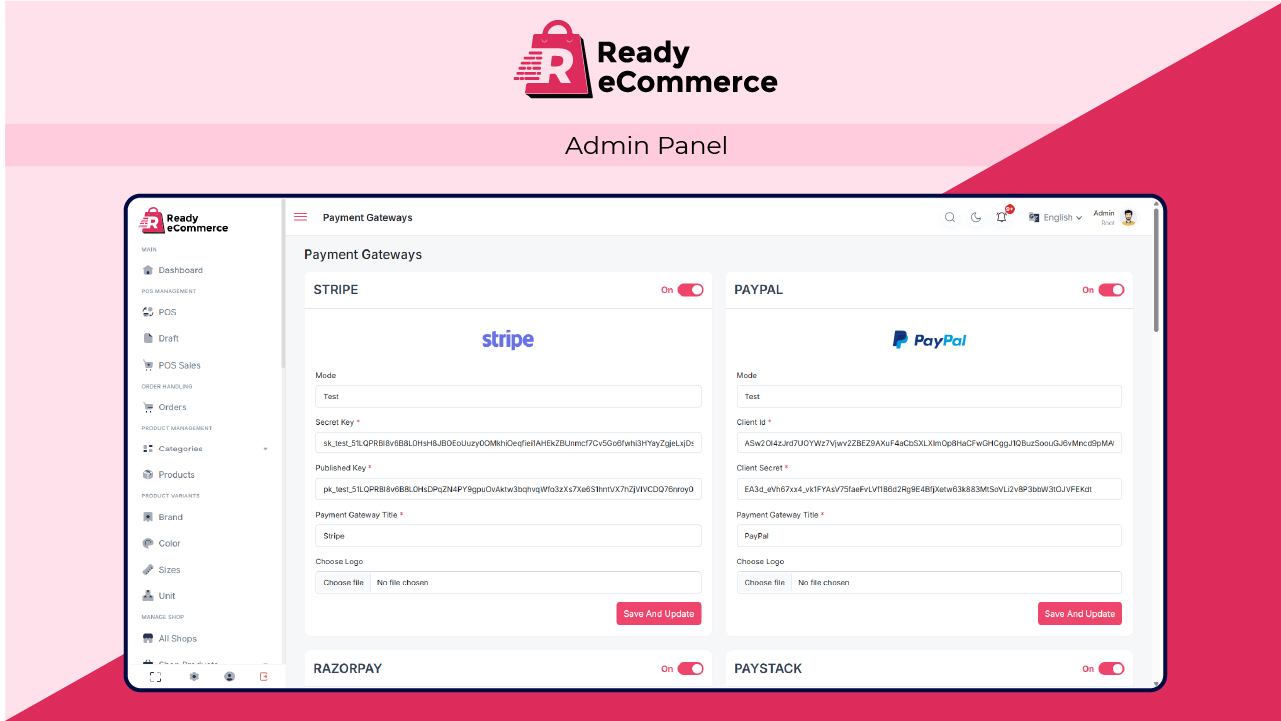 Ready Ecommerce Complete Multi Vendor Ecommerce Mobile App Customer Website With Store Pos By