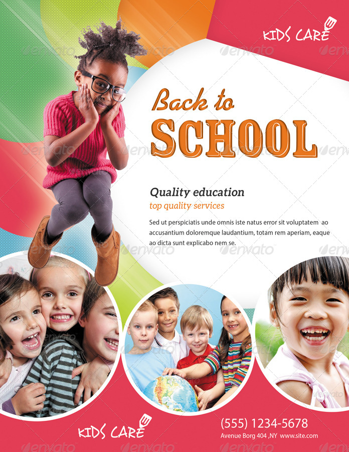 Kids / School Flyer, Print Templates | GraphicRiver