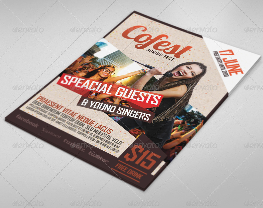 Fest Flyer/Poster, Print Templates | GraphicRiver