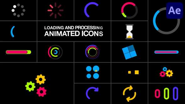 Loading And Processing Animated Icons for After Effects, After Effects ...