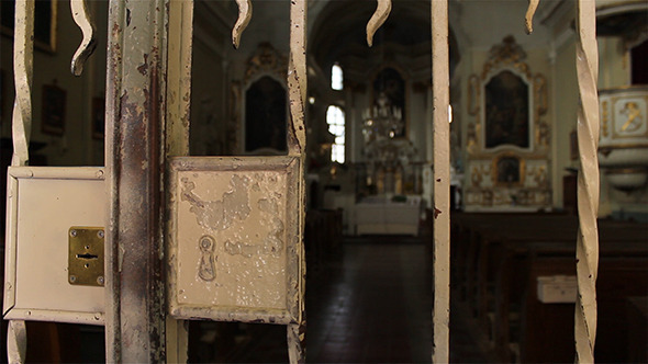 Locked Church Focus Change, Stock Footage | VideoHive