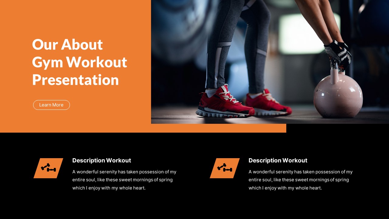 Fitness - Gym Google Slides Template, Presentation Templates | GraphicRiver