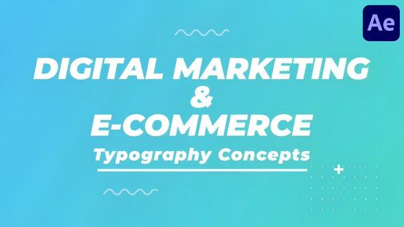 Digital Marketing Typography, After Effects Project Files | VideoHive