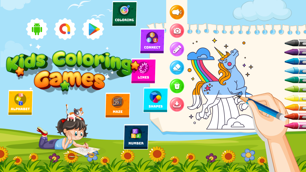 Kids Coloring Games - Learning - Kids Learning - Drawing Games by Vayu ...