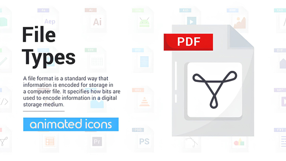 File Types Formats Icons, After Effects Project Files | VideoHive