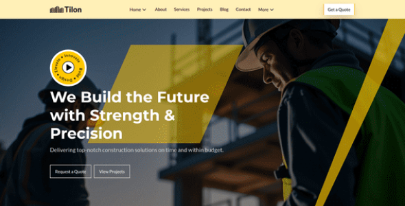 Tilon - Construction & Building HTML Template by ThemesWolf | ThemeForest