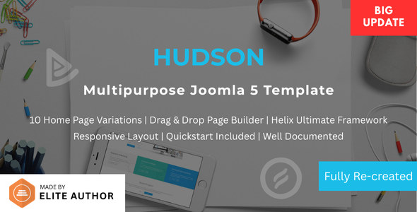Hudson - Multipurpose Joomla Template by ithemeslab | ThemeForest