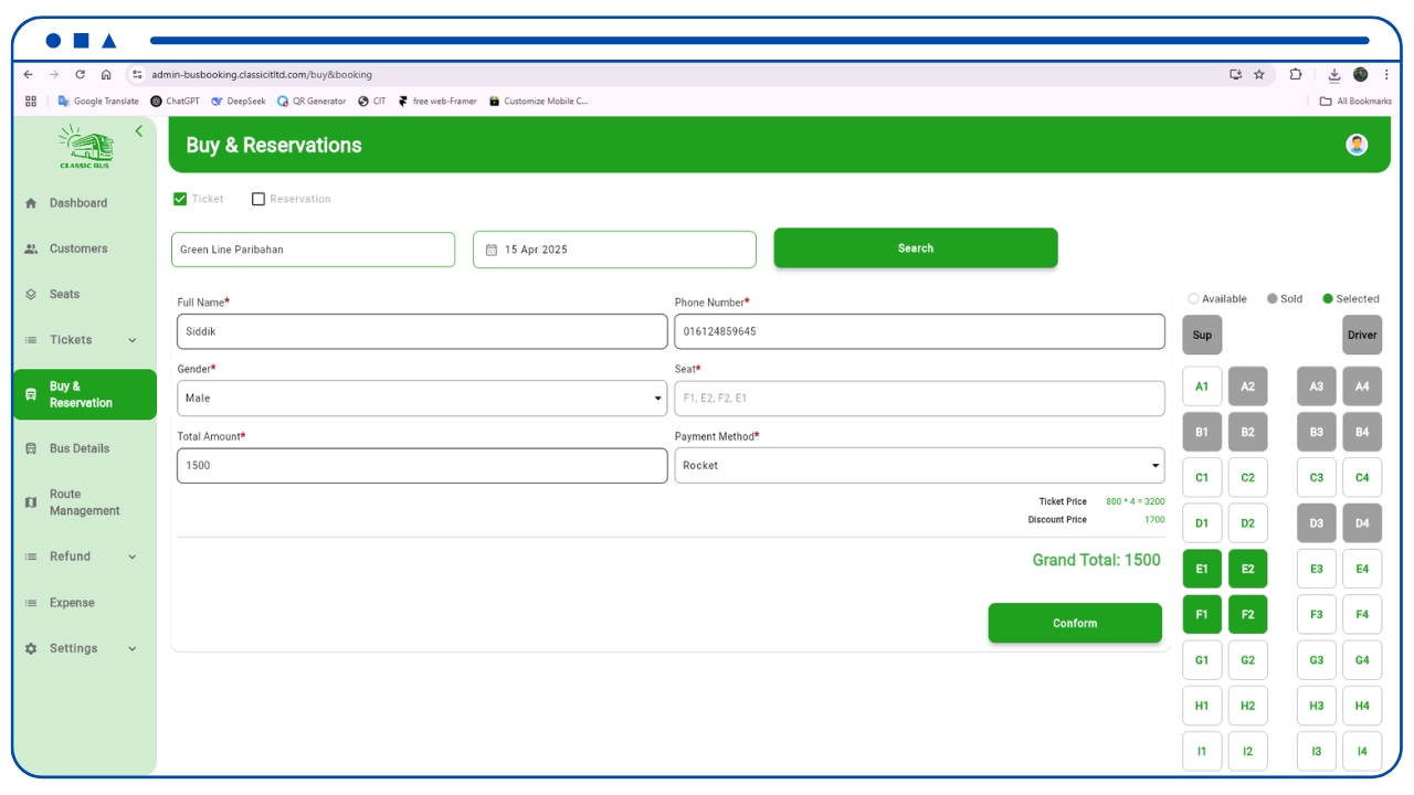 Bus Ticket Booking & Reservation App-Web & Admin Complete UI Template ...