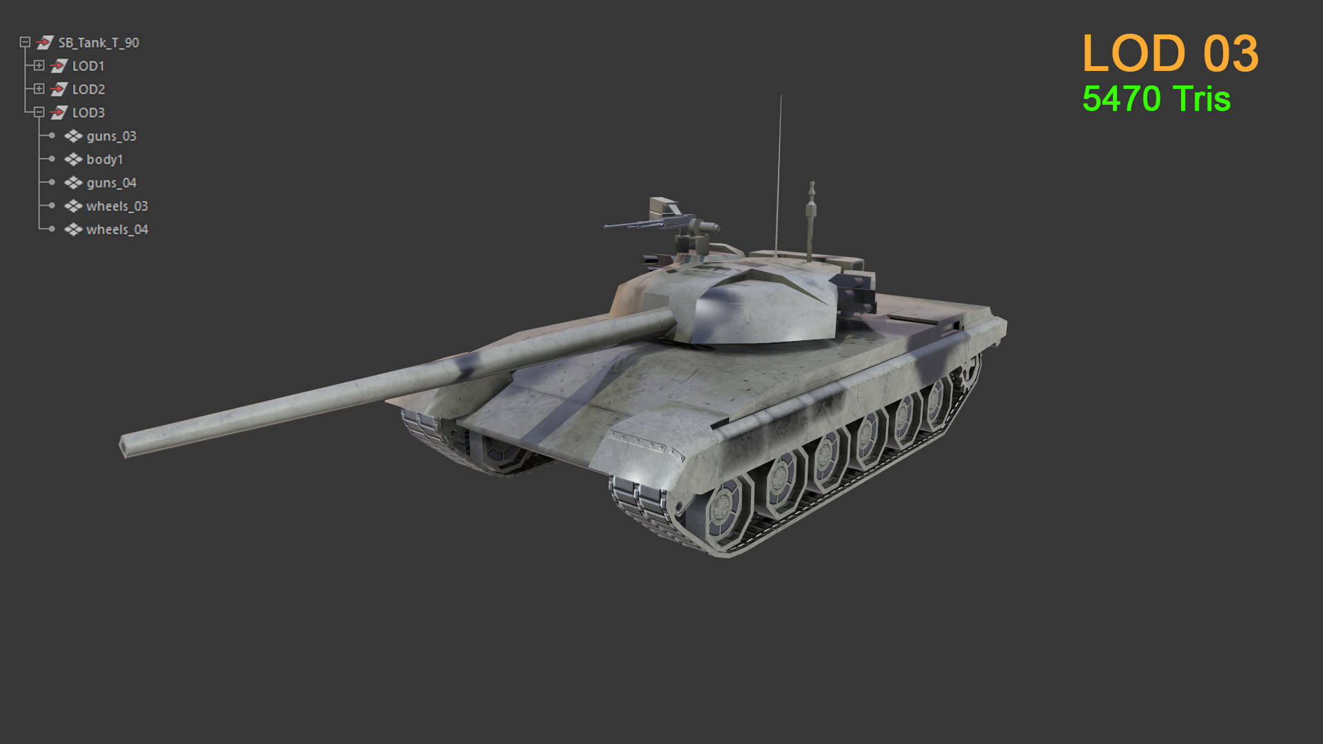 Asset - Army - Tank - T90 by diepdd | 3DOcean