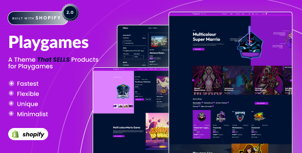 Playgames - Esports & Gaming Store Theme for Shopify 2.0 by WorkDo