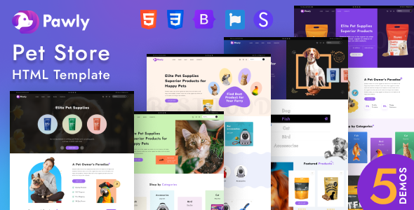 Pawly – Responsive Pet Store HTML Template by siddhiinfosoft | ThemeForest