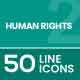 Human Rights Line Icons, Icons | GraphicRiver