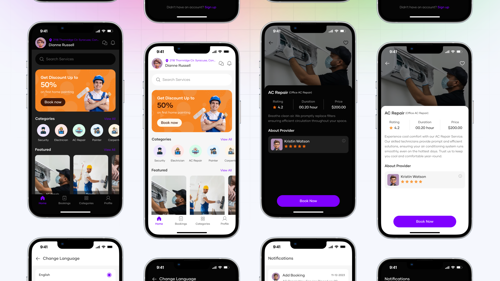 HandyHive – On-Demand Home Service & Handyman Booking App (Flutter + UrbanClone) by elaynetech