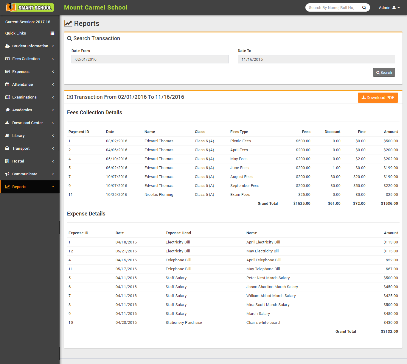 Smart School : School Management System by QDOCS | CodeCanyon