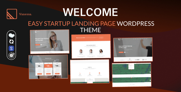 Vanessa - Easy Startup Landing Page WP Theme by 7_miles | ThemeForest