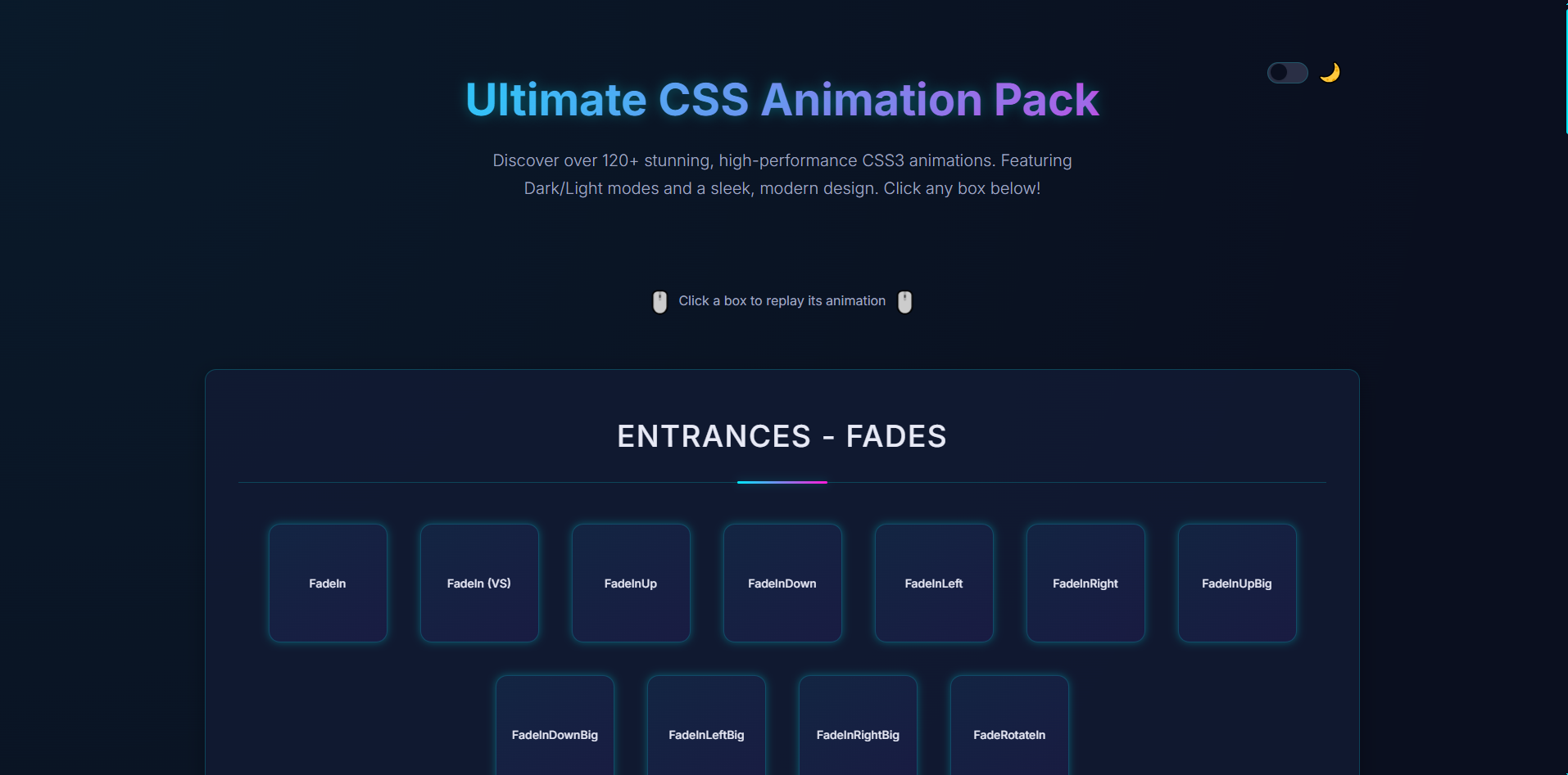 Animotion – Lightweight CSS Animation Library (70+ Effects) | Modern Animate.css Alternative ...
