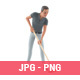 3D Character Man Pushing a Broom, Graphics | GraphicRiver