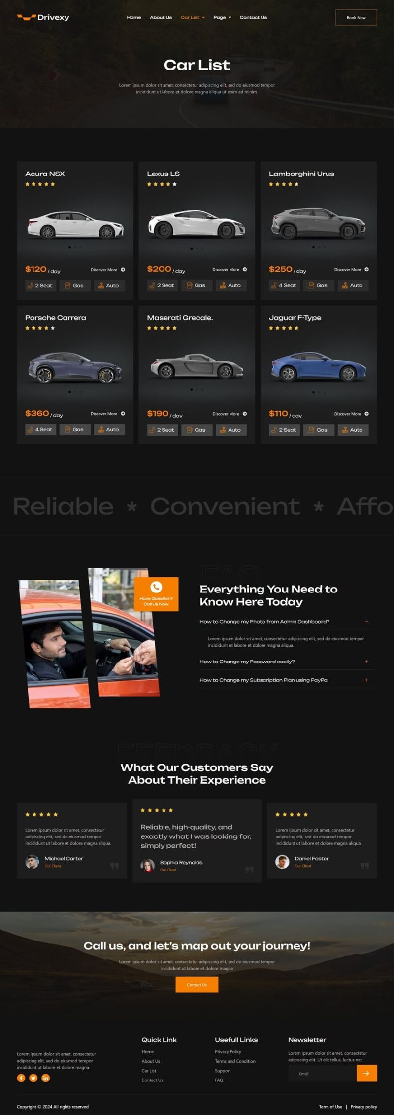 Drivexy - Car Rental Elementor Template Kit by Kitpro | ThemeForest