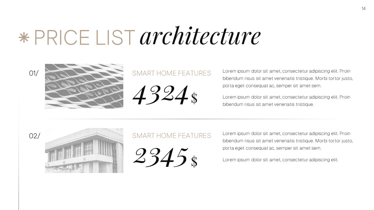 Architecture PowerPoint Presentation Template, Presentation Templates