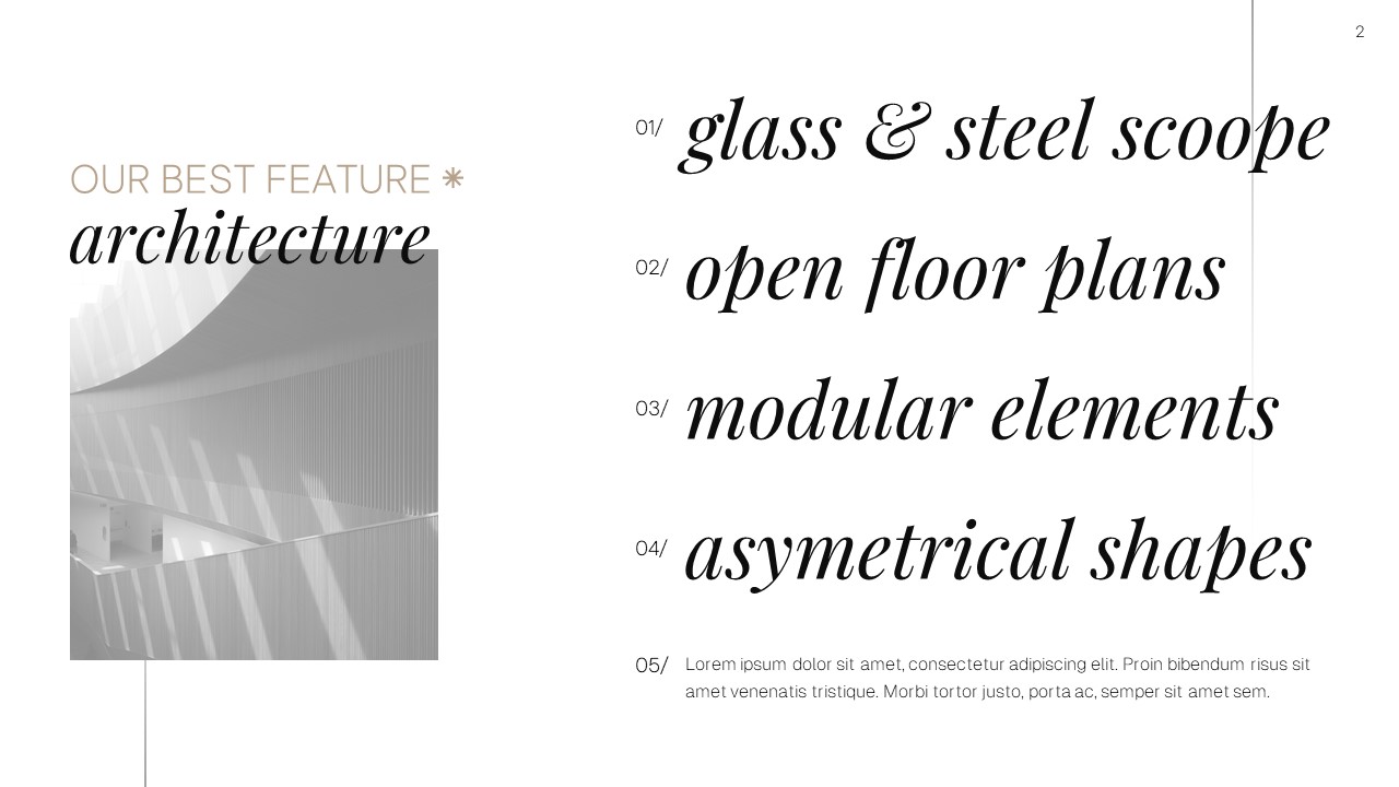 Architecture PowerPoint Presentation Template, Presentation Templates