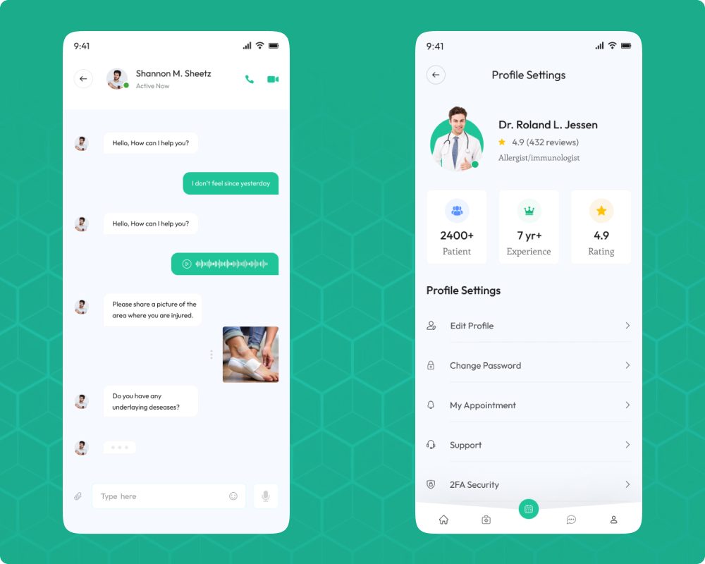 DocFinder – Doctor Consultation & Patient Management Flutter App UI Kit ...